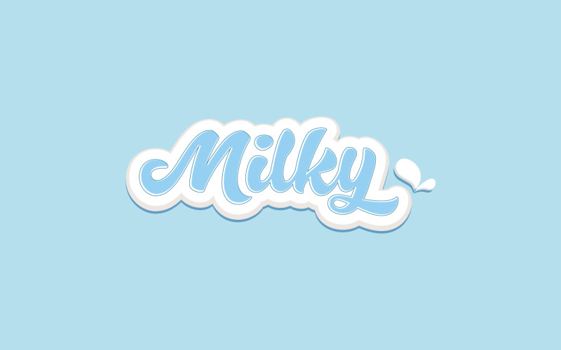 Milky Pattern Sticker or Logo #353120 - TemplateMonster