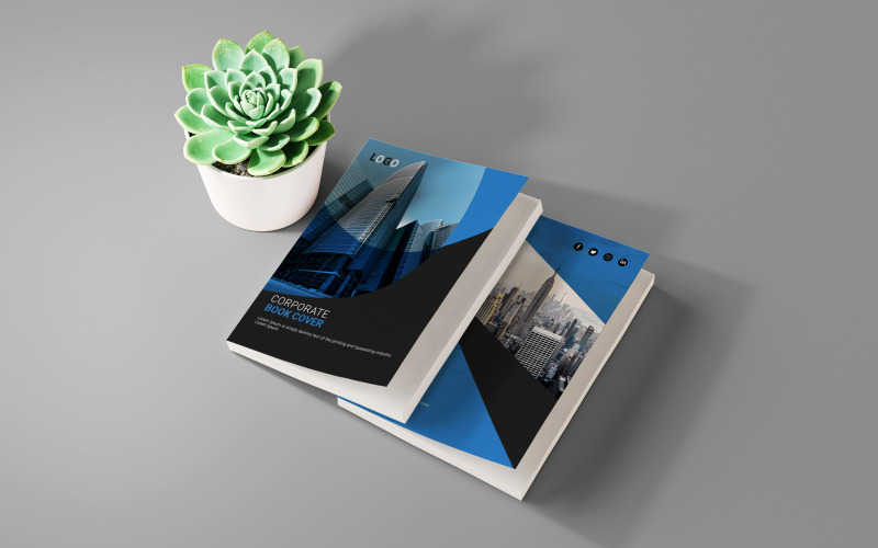 Plantilla de diseño de portada de libro mínima