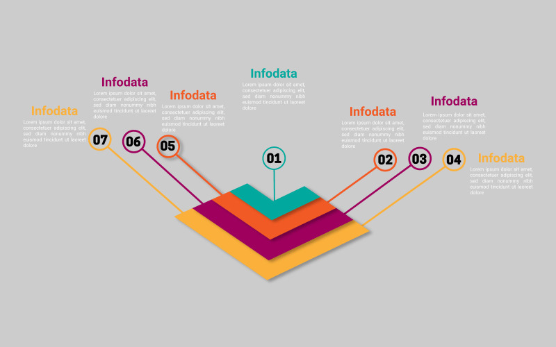 Simple infographic elements presentation - TemplateMonster