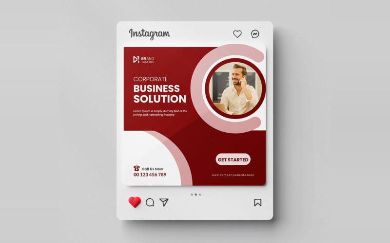 Corporate Social Media Instagram Post - TemplateMonster