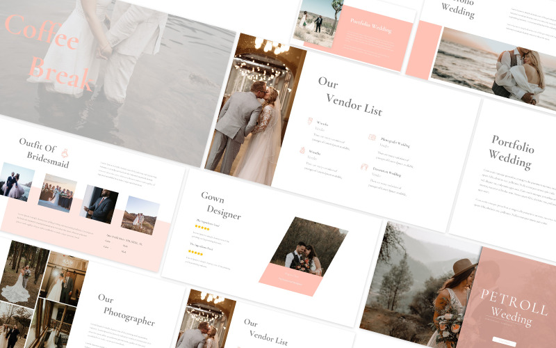 Save The Date Wedding Powerpoint Template - TemplateMonster