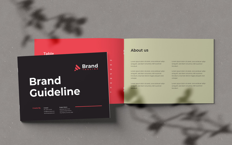 Landscape Brand Guidelines layout Design - TemplateMonster