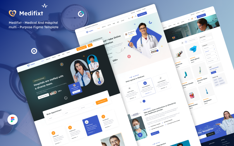 Healthyme — Medical & Health Website Ui Kit | Figma
