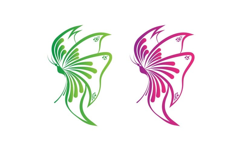 Creative Butterfly Logo Design #354336 - TemplateMonster