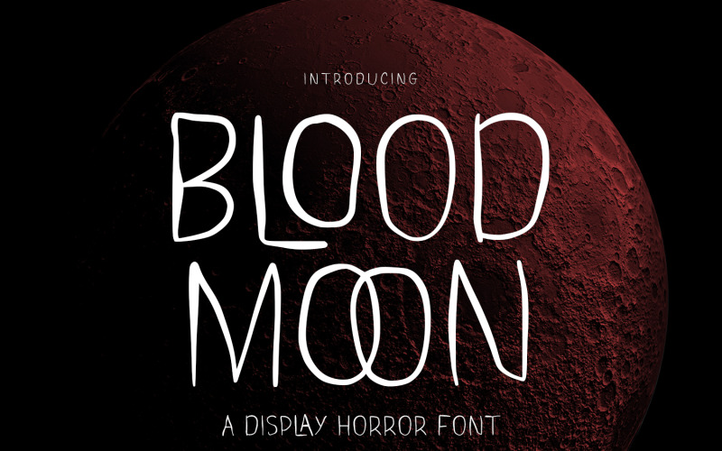 Blood Moon - Display Font #354579 - TemplateMonster