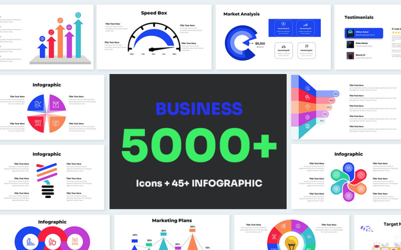 Üzleti kar Powerpoint sablon #354649 - TemplateMonster