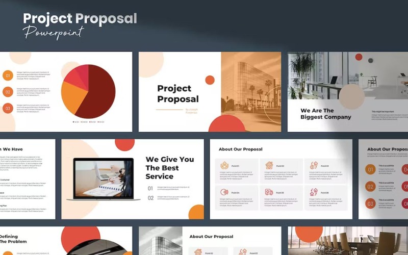 Modèle de proposition de projet Powerpoint - TemplateMonster