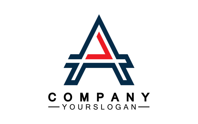 A Letter initial name logo vector v1 - TemplateMonster