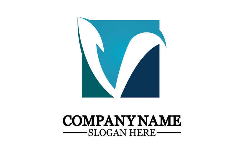 V initial name letter logo template v23 - TemplateMonster