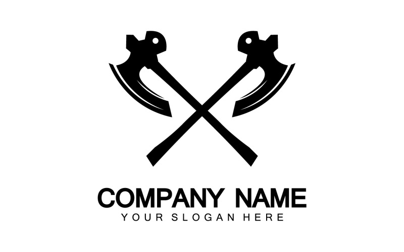 Axe icon template logo vector v1 #355684 - TemplateMonster