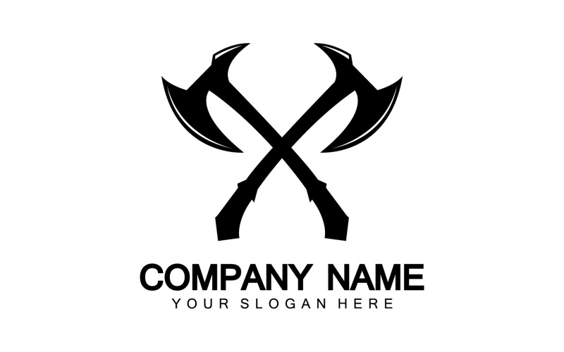 Topór ikona szablon logo wektor v3 #355688 - TemplateMonster