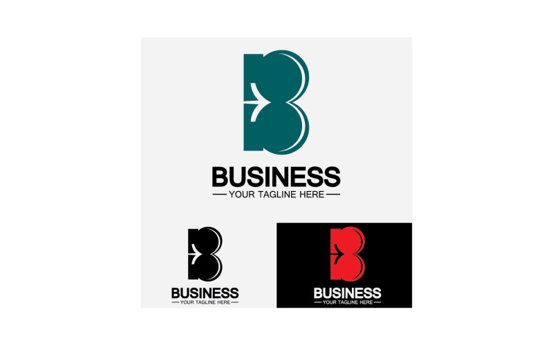 Initial b letter name logo vector v14 - TemplateMonster