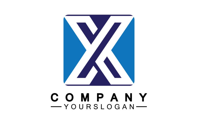 X initial name logo company vector v26 - TemplateMonster