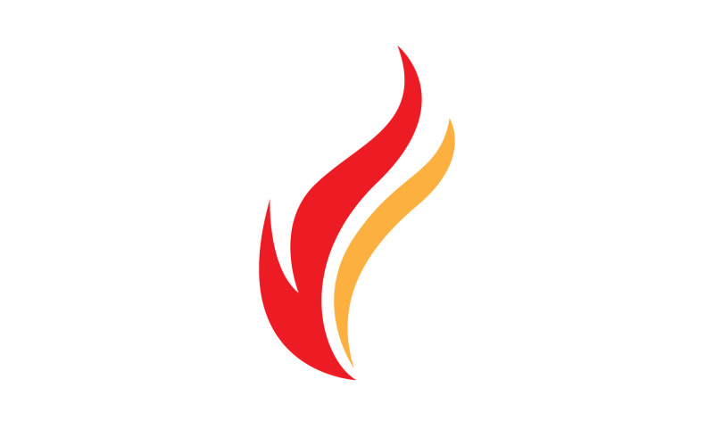 Burning fire flame hots logo icon v20 - TemplateMonster