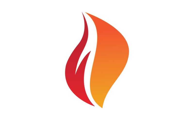 Burning fire flame hots logo icon v35 - TemplateMonster