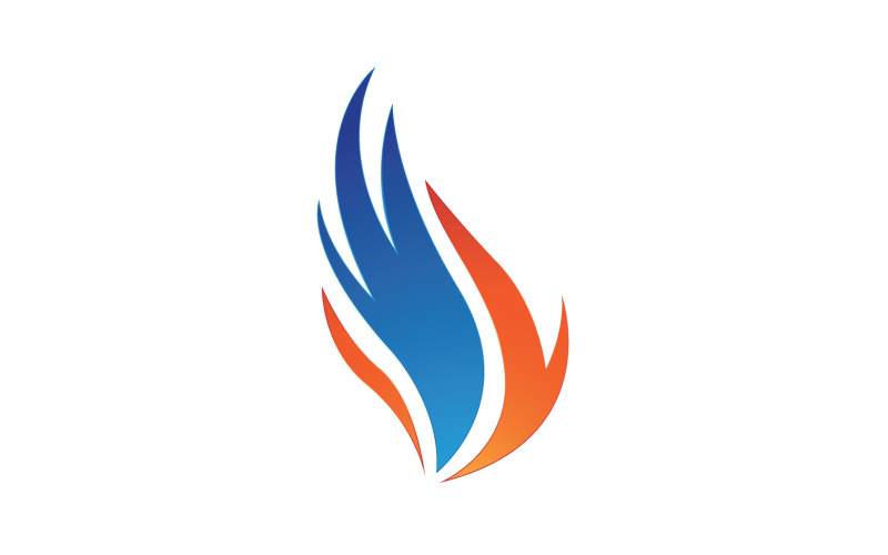 Burning fire flame hots logo icon v5 - TemplateMonster