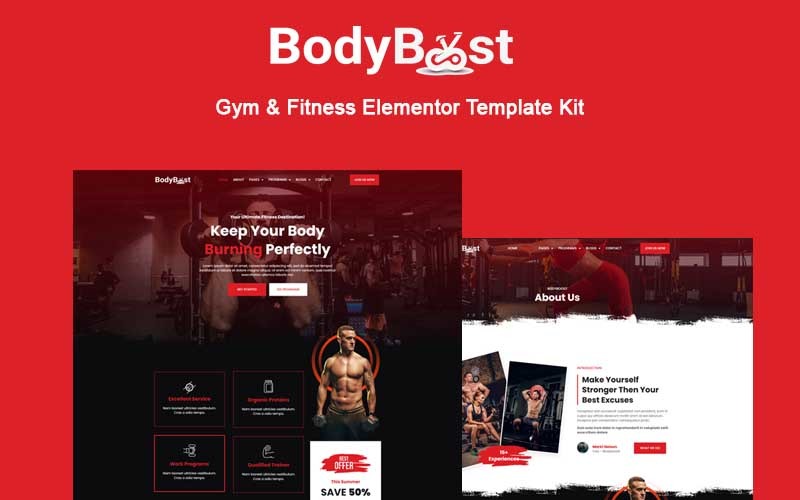 Bodyboost - Kit Elementor de gimnasio y fitness
