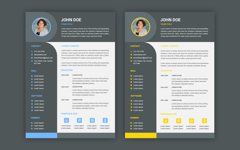 ModaGraph: Contemporary Elegance Resume Template
