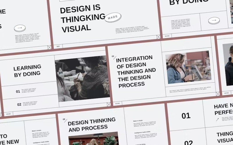Nedávné – moderní estetické téma Powerpoint - TemplateMonster