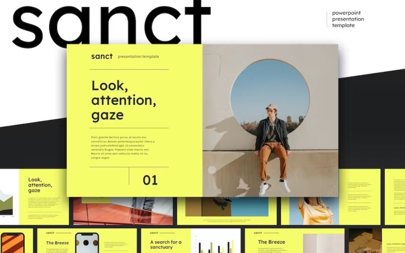 Sanct - Modello PowerPoint moderno #357806 - TemplateMonster