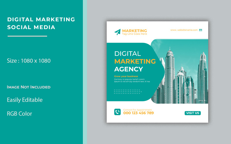 A digital marketing social media post design