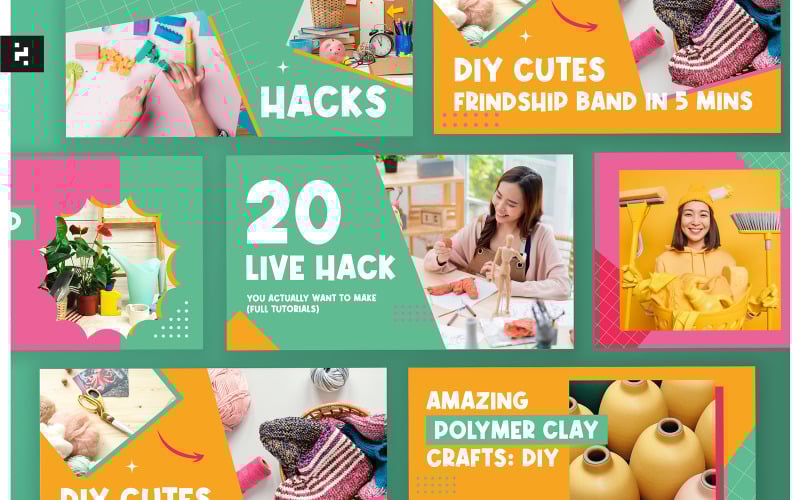 Creative DIY Youtube Thumbnail #358153 - TemplateMonster