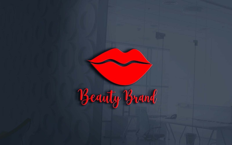 Nouveau logo de la marque Red Lips Cosmetics