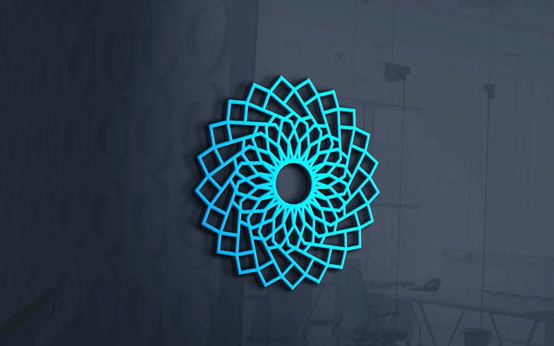 Nouveau design de logo de marque de fleurs créatives