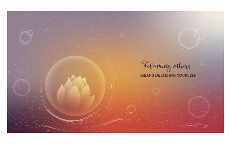 Inspirational Background 14400x8100px In Orange Color Scheme With Quote ...