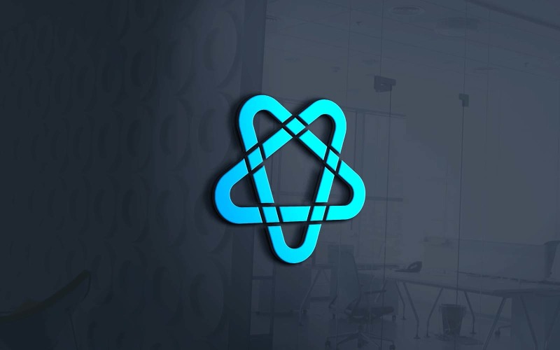 Diseño de logotipo de marca Creative Bold Star