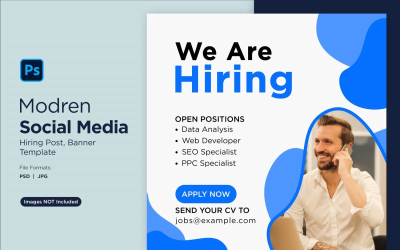 We are hiring Social Media Post Design Template 59