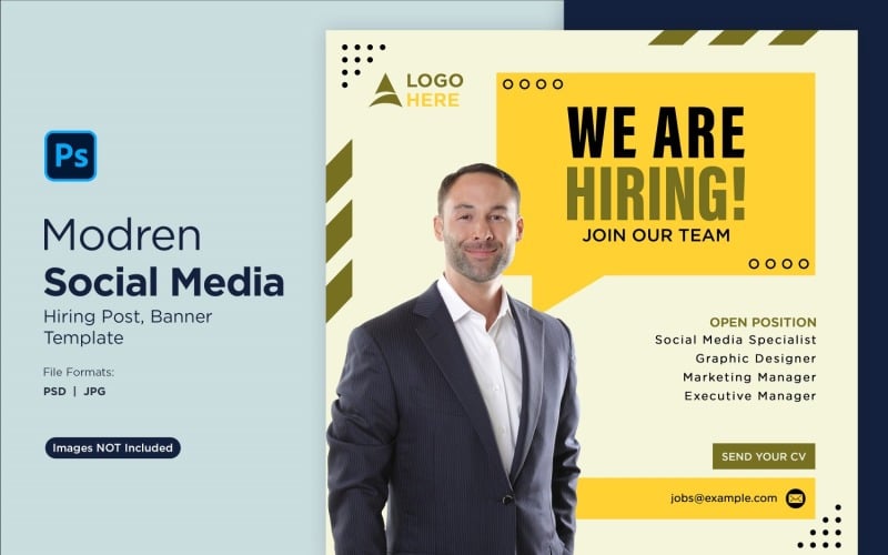We are hiring Social Media Post Design Template 99