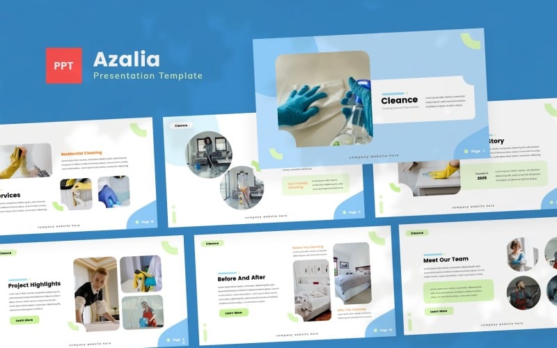 Cleance — Cleaning Services Powerpoint Template