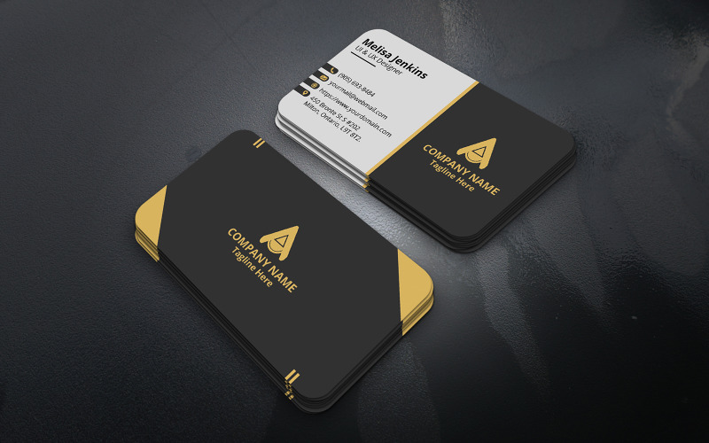 Omega Business Card Template #358983 - TemplateMonster