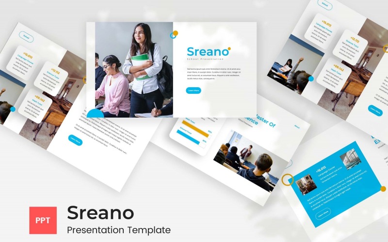 Sreano — School Powerpoint Template #358928 - TemplateMonster
