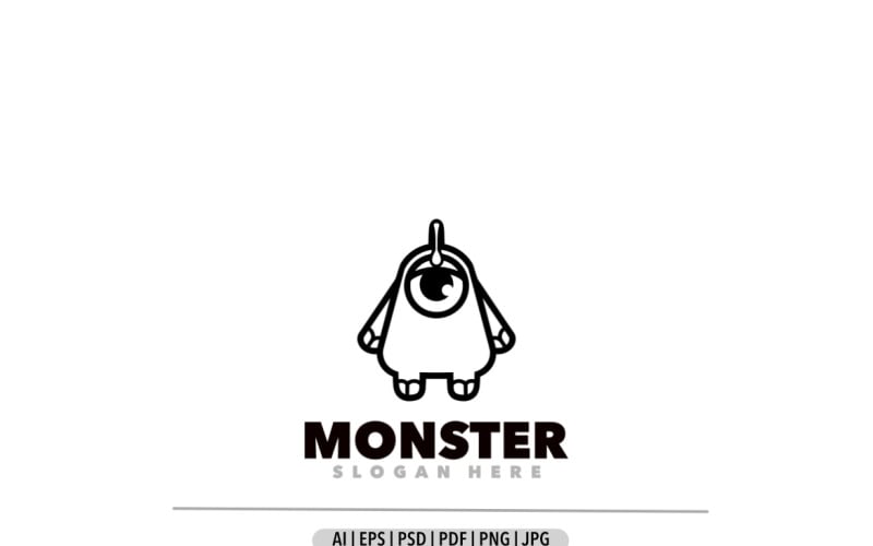 Monster logo template design template - TemplateMonster