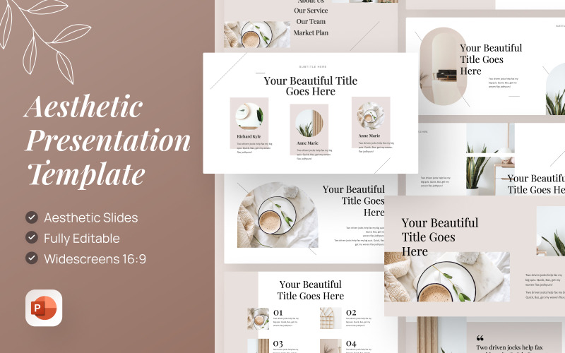 Aesthic Aesthetic PowerPoint Presentation Template