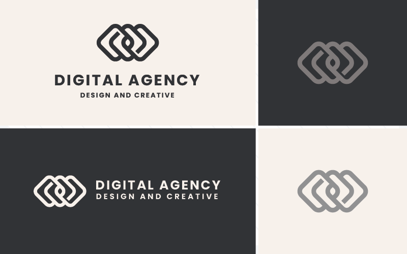 Logotipo de la marca de la agencia digital - TemplateMonster