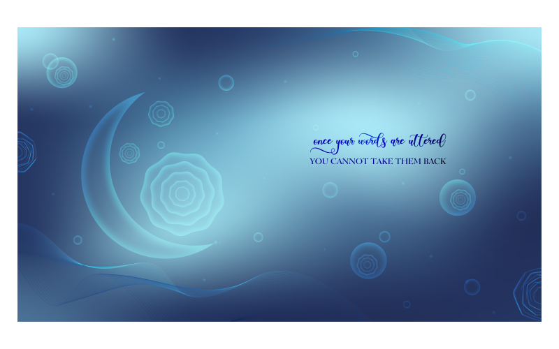 Inspirational Background 14400x8100px With Message About Being Careful ...