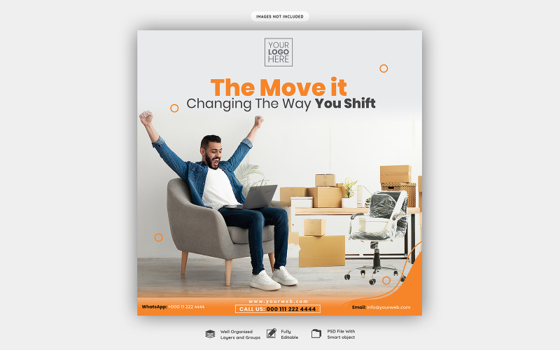 Moving Social Media Template #360115 - TemplateMonster