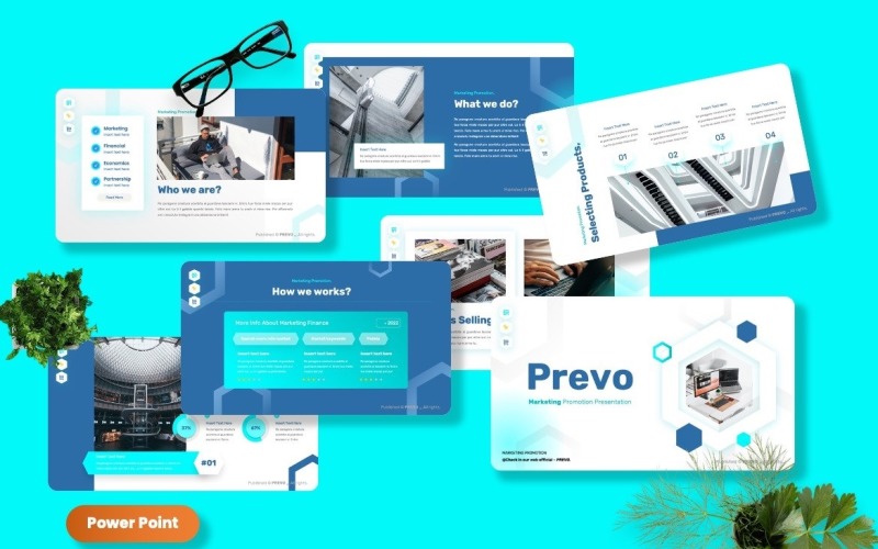 Prevo - Modelli PowerPoint di marketing - TemplateMonster