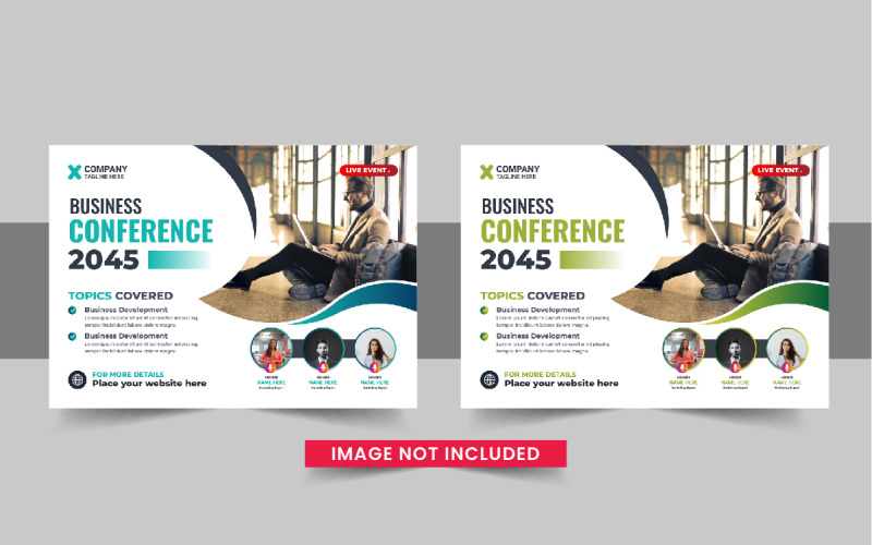 Horizontal Conference flyer or Horizontal flyer design