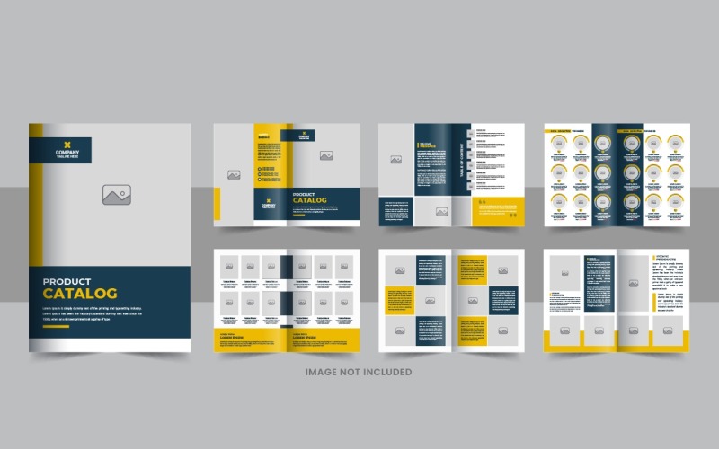 Modello di layout del catalogo creativo, design moderno del catalogo