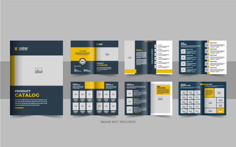 Modelo de layout de catálogo de produtos criativos, design de catálogo