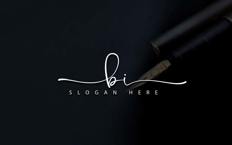 Creative Photography BI Letter Logo Design - TemplateMonster