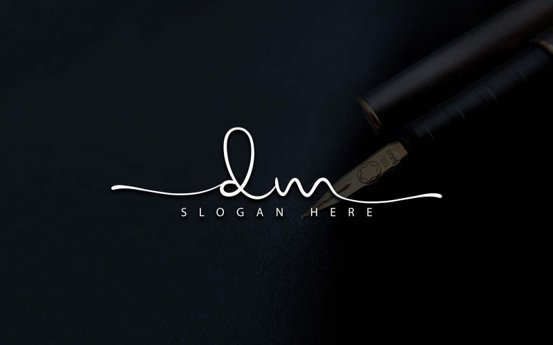 Creative Photography DM Letter Logo Design - TemplateMonster