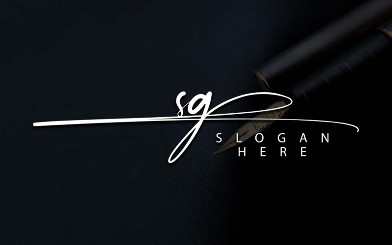 Création de logo de lettre SG de photographie créative
