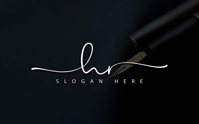 Creative Photography HR Letter Logo Design - TemplateMonster