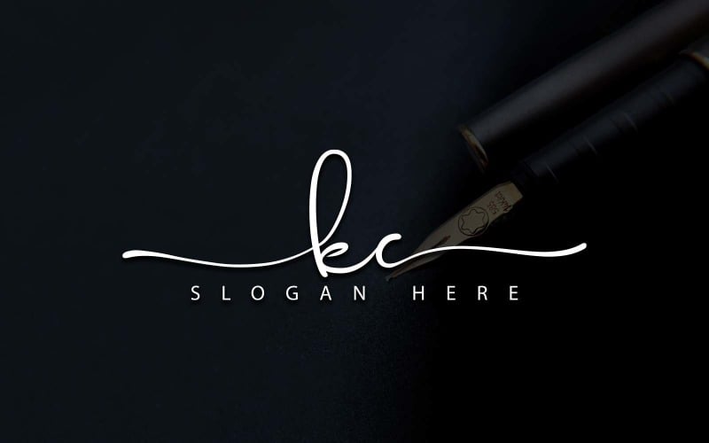 Creative Photography KC Letter Logo Design - TemplateMonster