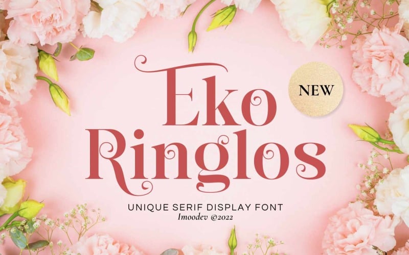 Eko Ringlos Belle police Serif #361836 - TemplateMonster